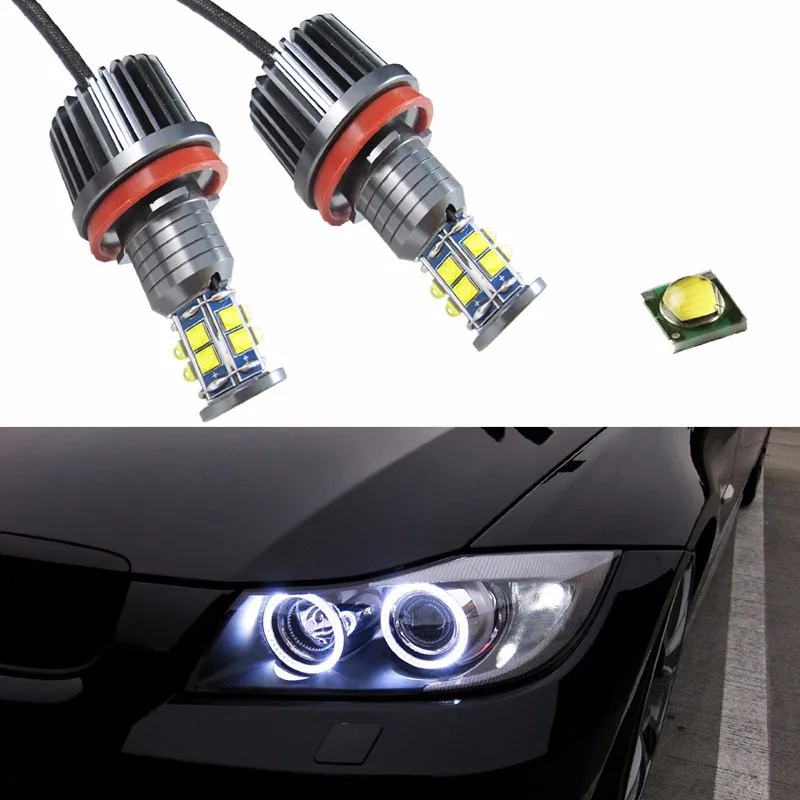 120W Canbus Error Free H8 Angel Eyes Marker with CREE LED Chips XTE ...
