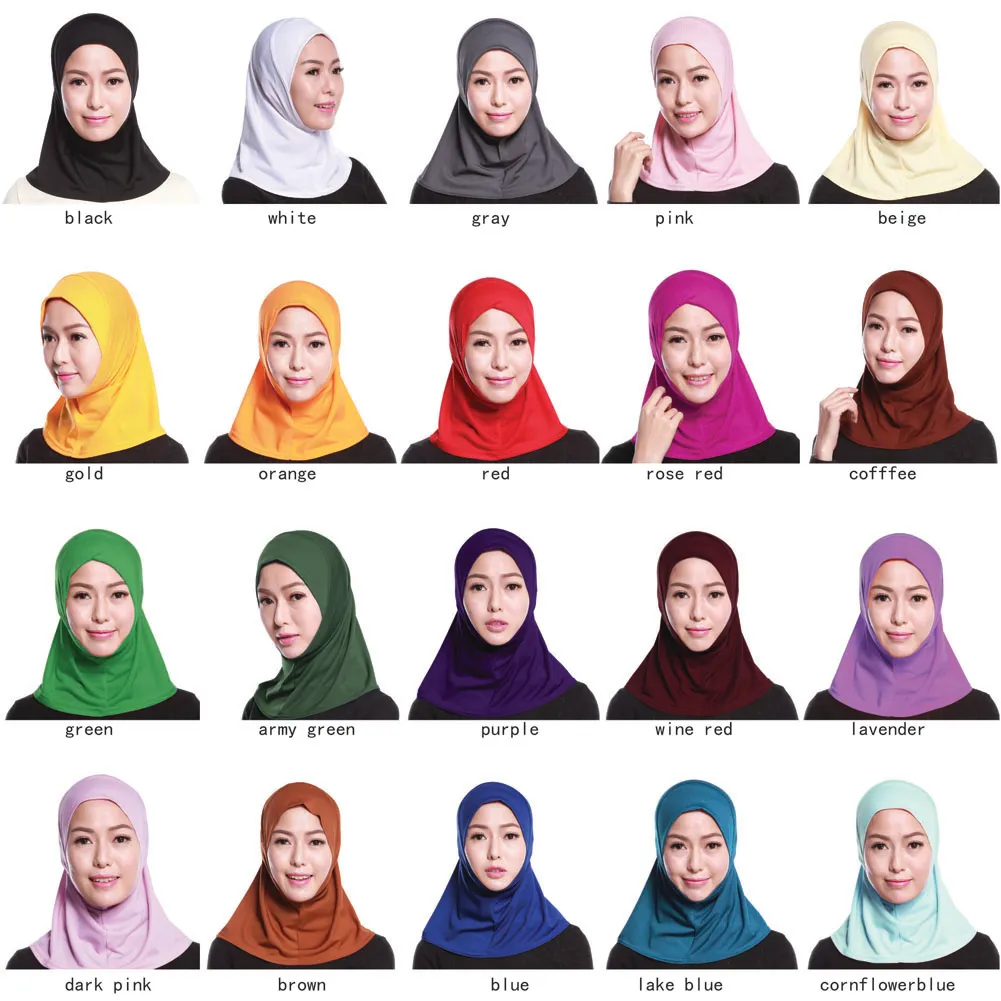 Wholesale Crystal Linen Muslim Womens Hijab Underscarf Bonnet In ...
