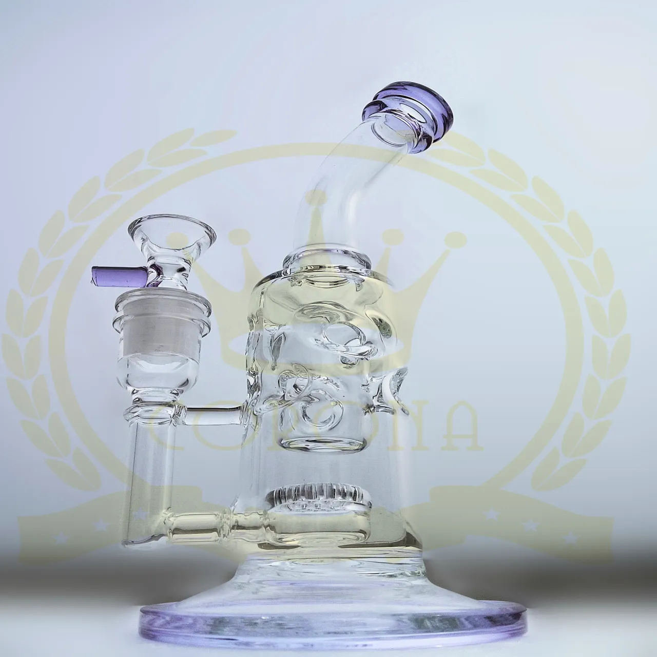 Toro Glass Bongs Hookah Oil Rigs Klein Recycler Mini Bong Hookahs 2 ...