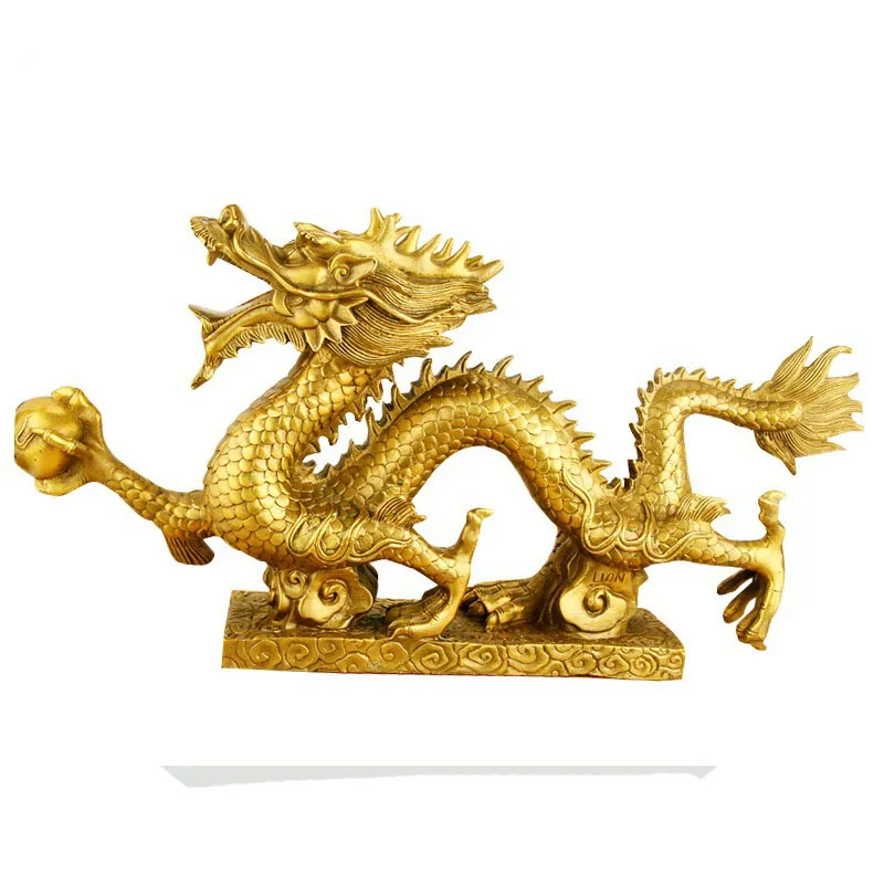 Chinese Brass Dragon Figurine Statue Home Decoration From Antique01 5930 Dhgatecom