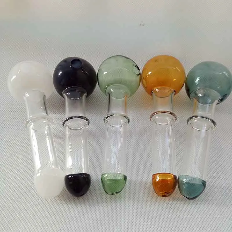 Colored Pyrex Glass Oil Burner Pipe Smoking Accessories Tool 12cm ...