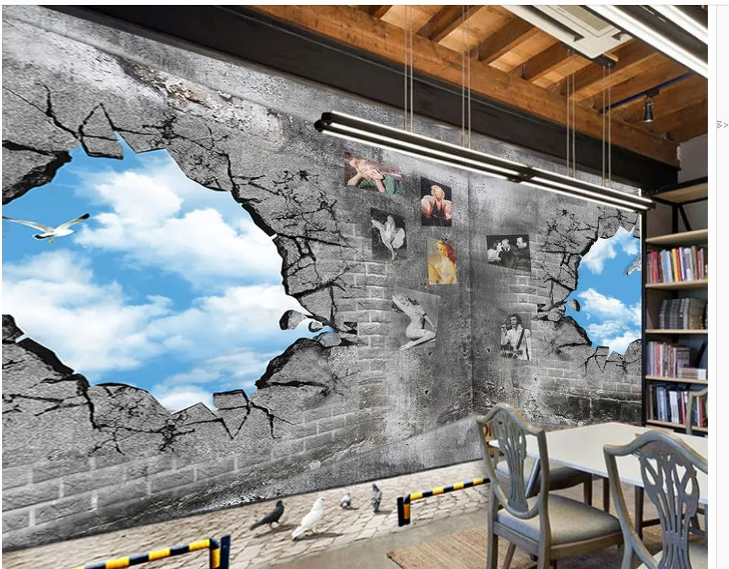 3d Broken Brick Wall