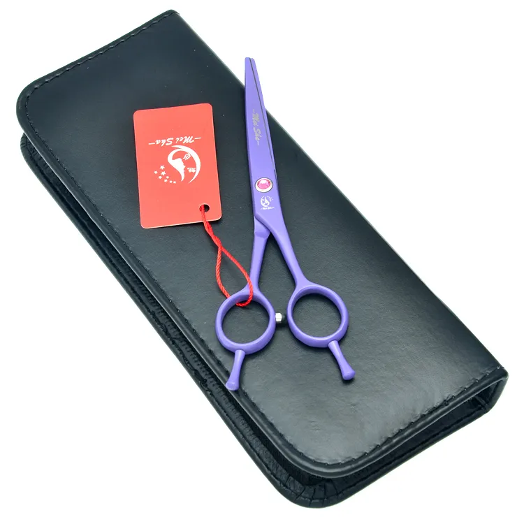 Meisha 5.5 Sharp Edge Purple Hair Scissors JP440C Stainless Steel ...