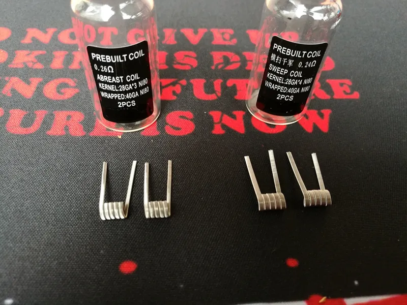 NI80 Prebuilt Coils, 0.24ohm And 0.26ohm, Nichrome 80 Wire Pre Made ...