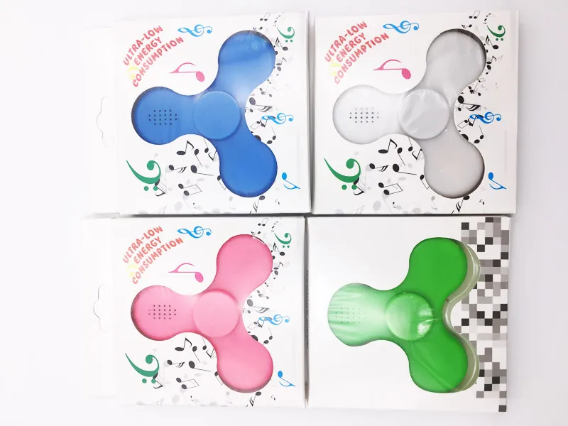 Spinning Top Led Bluetooth Music Fidget Crystal Spinner Finger Hand Tri ...