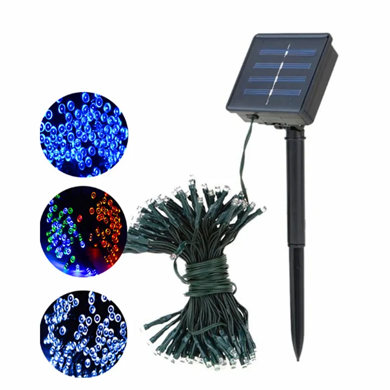 Solar Outdoor Light Strings 12M/22M LED Solar Powered Fairy Lights For ...