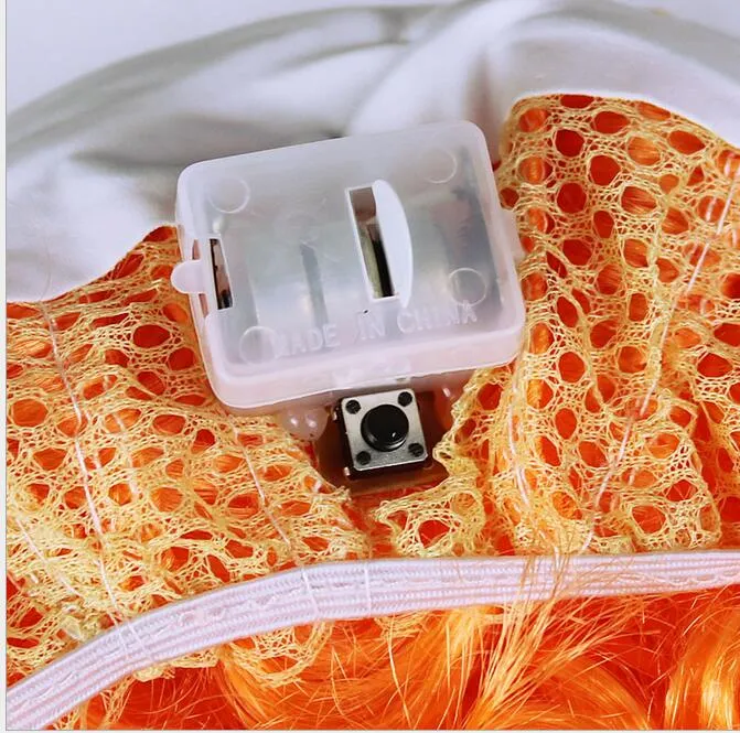 Cosplay Flashing Wigs Led Flash Headdress Fun Party Short Wigs ...