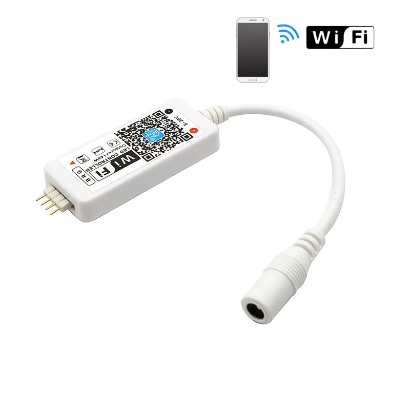Smart WiFi LED Controller DC 5 28V Control RGB LED Strip Lights From ...