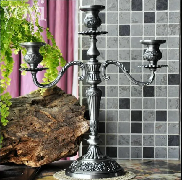 Rustic 3 Heads Tin Tea Light Candle Holder Home Decor Vintage Tea ...