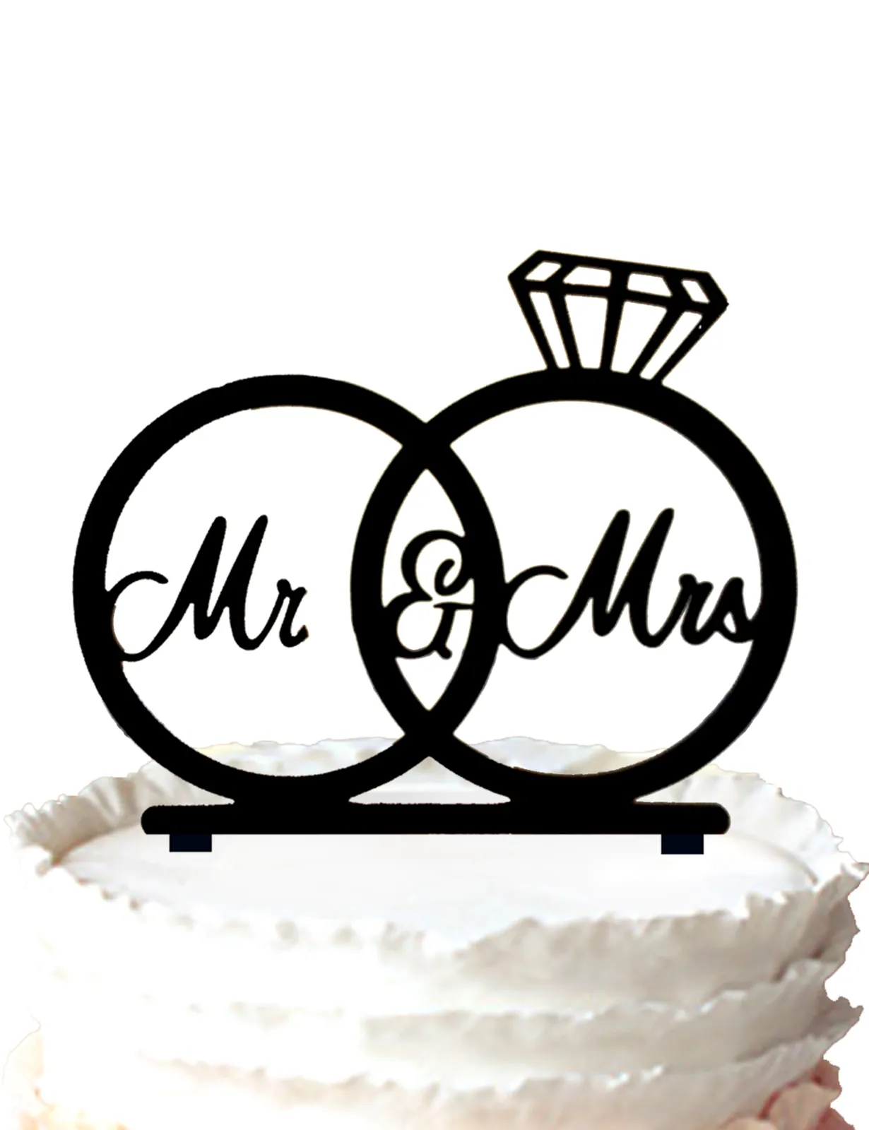 Toppers De Pastel De Bodas Personalizados: Mrs Mrs Silhouette Cake ...