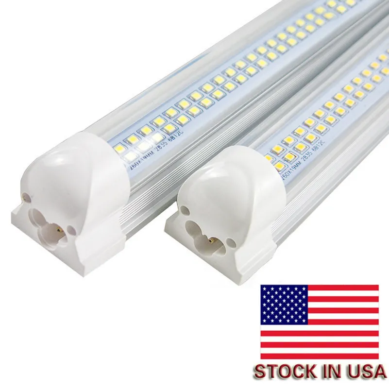 Integrated 4ft LED T8 Tube Lights 30W Double Row SMD2835 Fluorescent ...