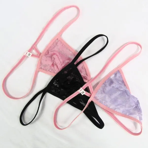 Men's Lace Floral C Thru G String Thong Sexy Backless Underwear From ...