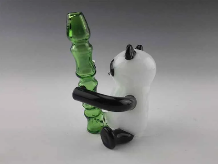 Glass Water Pipes: Panda Animal Model Bongs With Herb Bowl From Bongt ...
