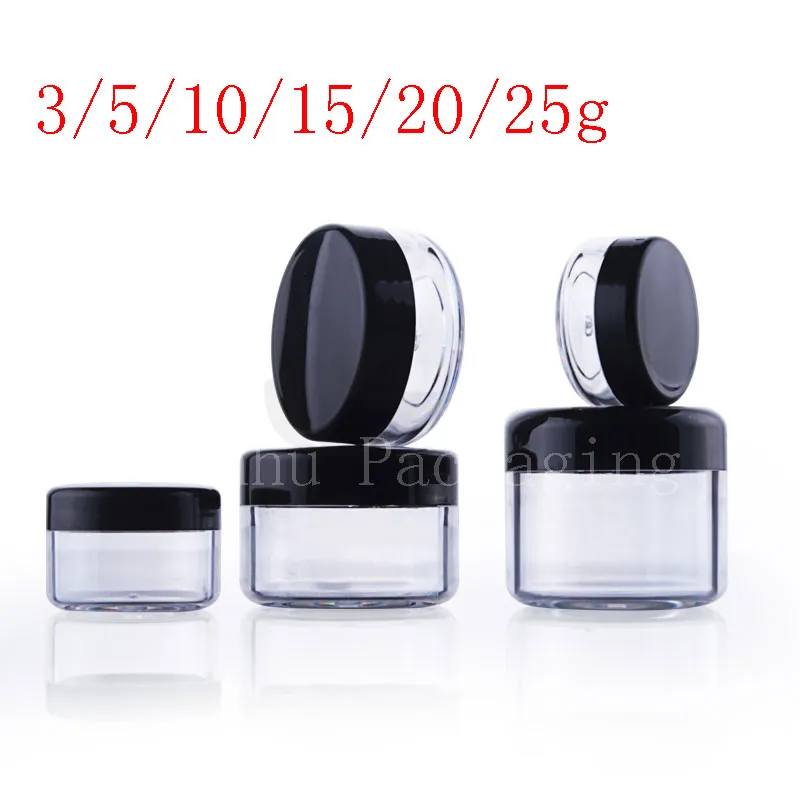 Wholesale Transparent Round Plastic Jars With Lids For Cosmetic Creams ...