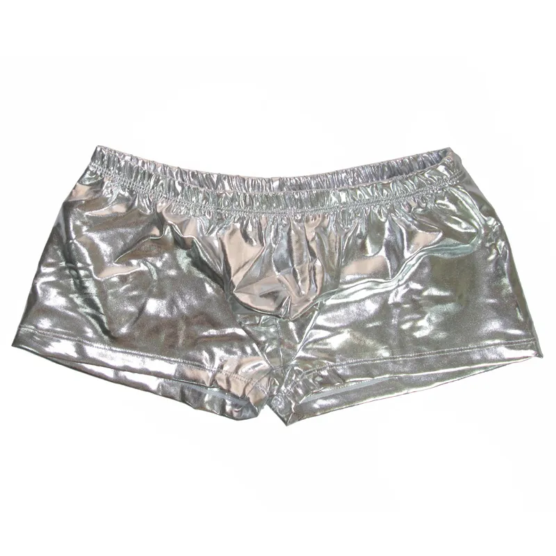 Wholesale Mens Metallic Boxer Briefs G1033 Shiny Trunks Contoured Pouch ...