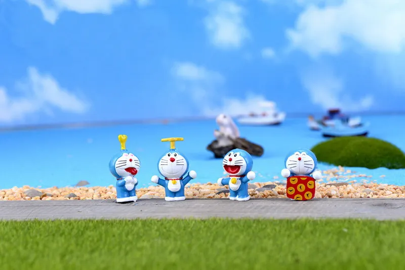 Artificial Mini Doll Doraemon Garden Decorations Fairy Garden ...