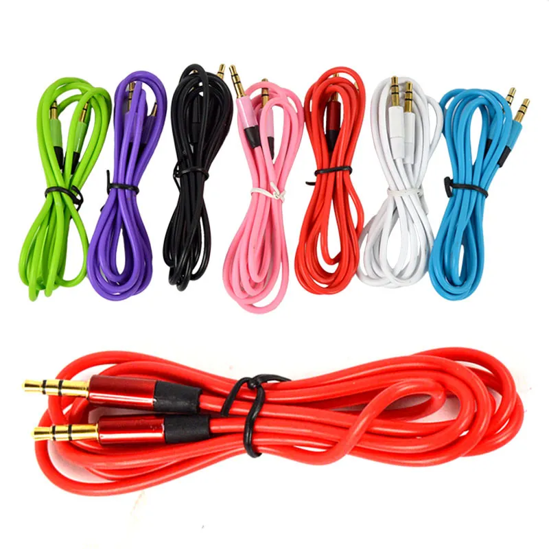 Portable Aux Cable Auxiliary 3.5mm Male To Male Audio Cable 1.2M Stereo ...