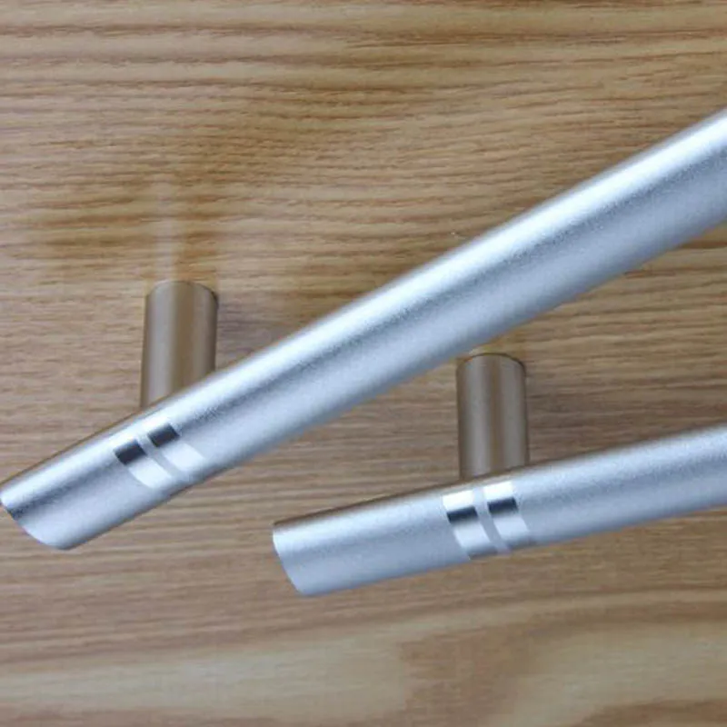 192mm Modern Simple Furniture Hardware Handles Matte Silver Kitchen ...