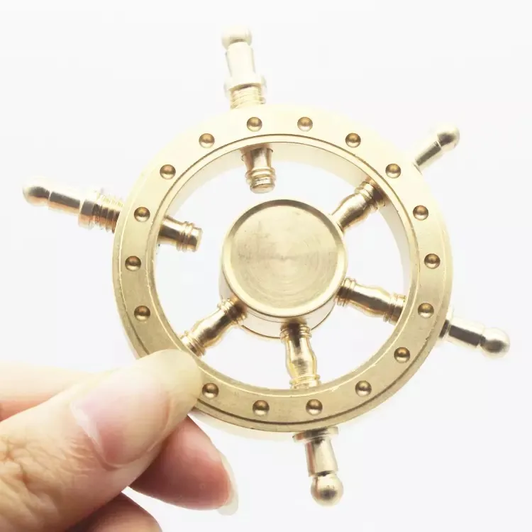 2017 Boat Rudder Hand Spinner Edc Decompression Toy Helmsman Fidget ...