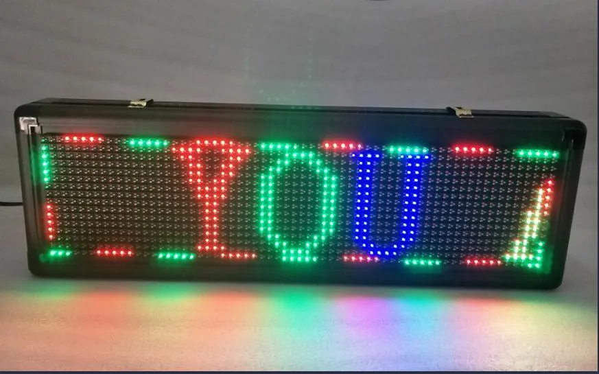 RGB Full Color Outdoor P10 DIP Programmable Led Sign Board For Business ...