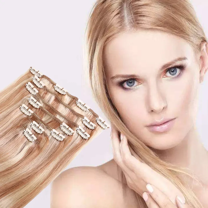 DHgate.com:Luxurious Human Clip-in Hair Extensions: 7Pcs 120g Straight ...