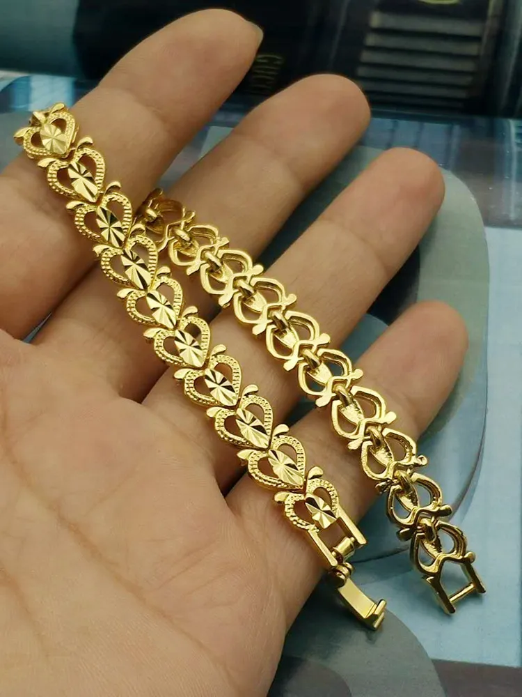New Arrival Shajin Bracelet Female 24K Gold Plated Brass Jewelry Tank ...