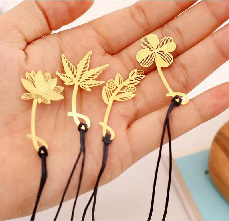 Wholesale Exquisite Vintage Plant Cutout Metal Lost Bookmarks In ...