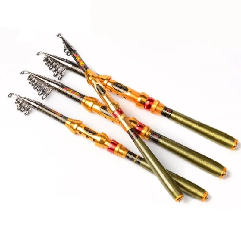 DHgate.com:UpgradedCarbon Fiber Telescopic Fishing Rod, Portable Hand ...