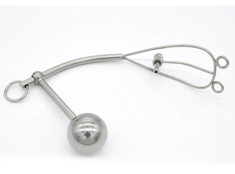 Woman Metal Urethra Tube Anus Bolt Chastity Lock Pants T Type Stainless ...