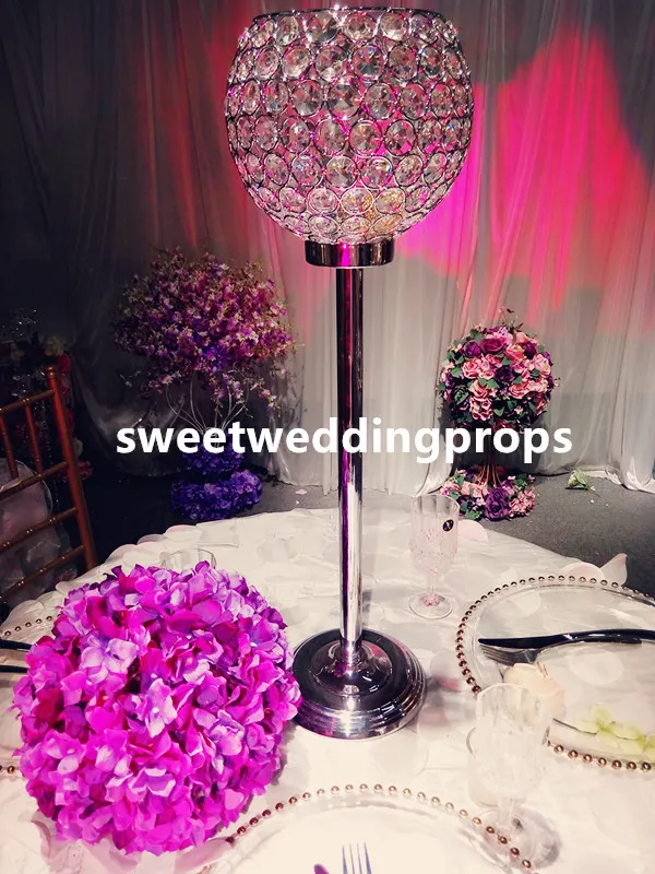 Sphere Wedding Centerpiece Acrylic Crystal Candelabra Wedding