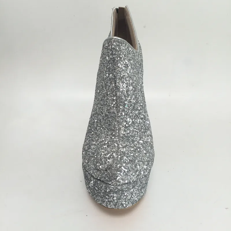 Wedding Platform Shoes Bridal Shoes Platform High Heels, Glitter Bridal ...