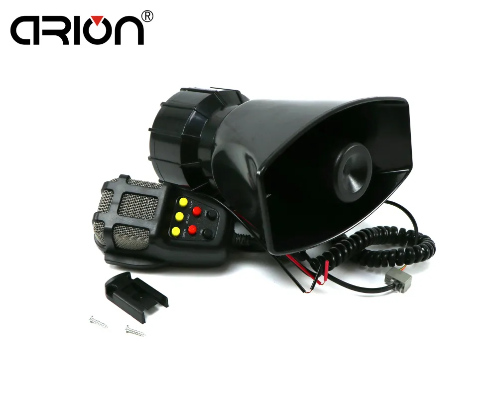 Powerful 100W Car Horn Siren - 7 Emergency Sounds, 300dB Loud Speaker ...