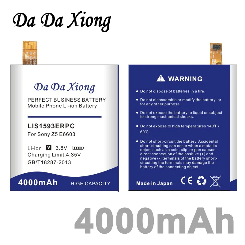 DHgate.com:4000mAh LIS1593ERPC Battery For Sony Xperia Z5 | Long ...