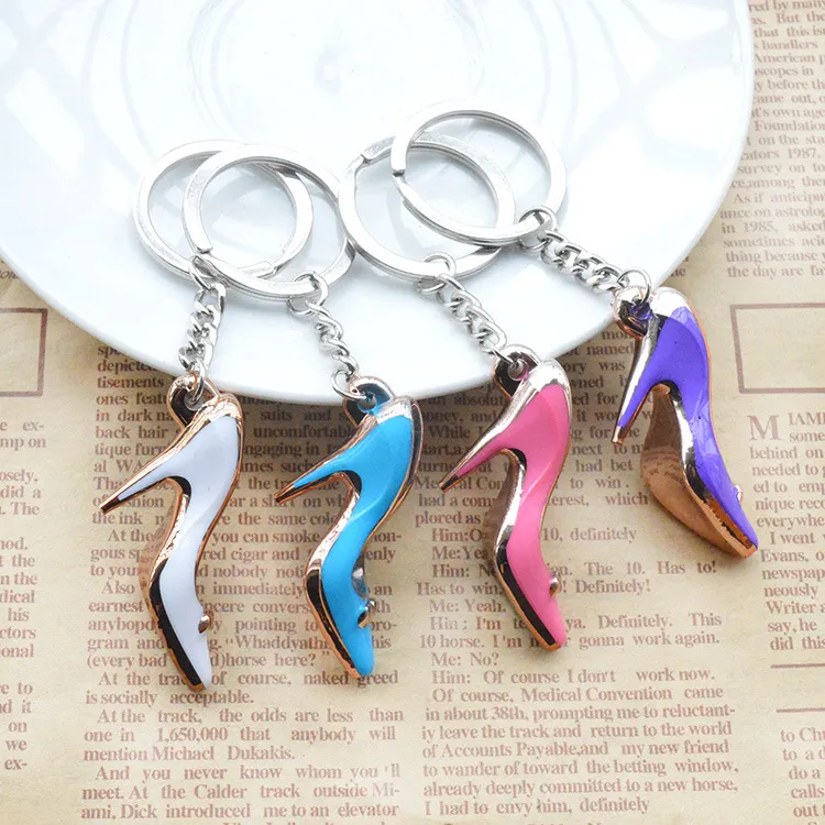 2018 Mini High Heel Acrylic Mini Shoe Keychain Cute Shoe Keyrings For ...