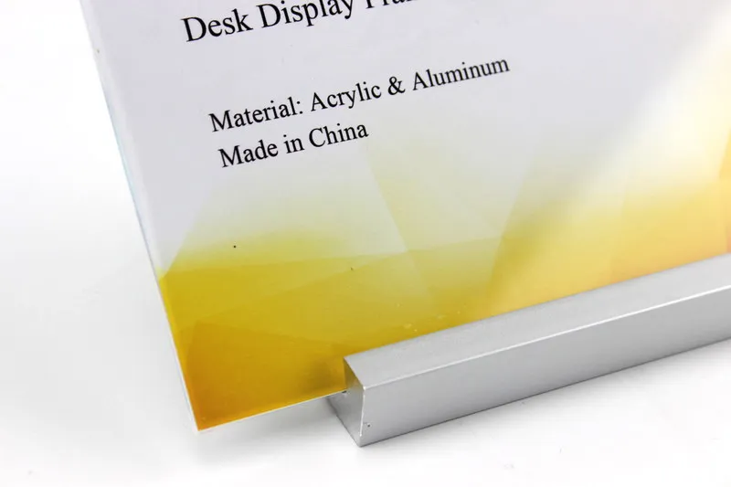 Wholesale Aluminum Desk Sign Holder Set 200x100mm, Metal Table Name ...