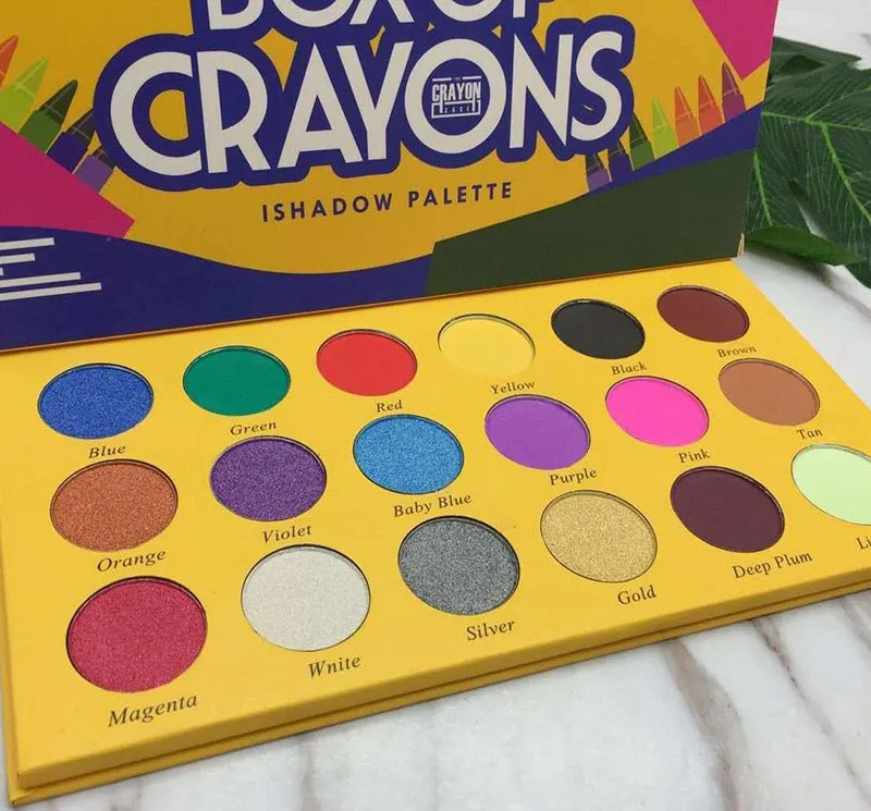 BOX OF CRAYONS Eyeshadow Palette Shimmer And Matte Eyeshadows For Eye ...