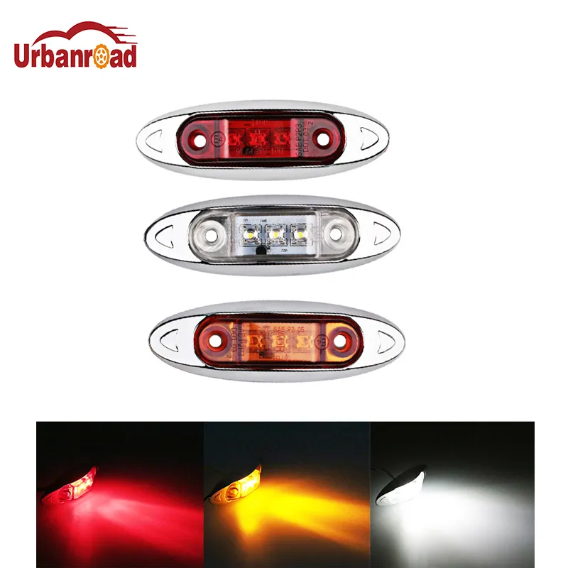 LED Side Marker Lights Kit - Amber Red White 9-30V for Truck, Trailer ...