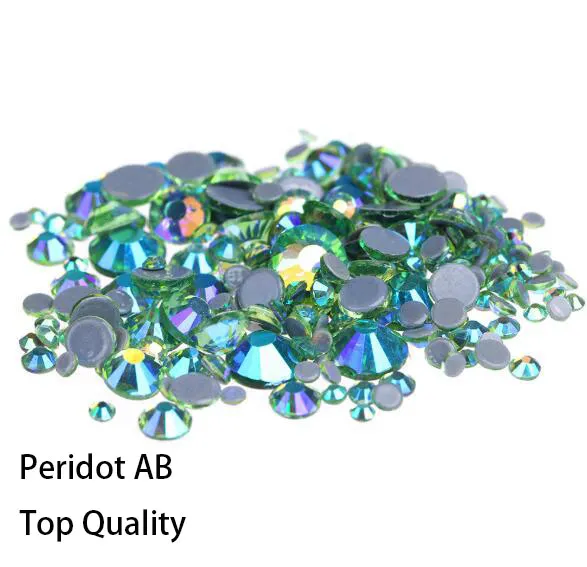DHgate.com:Peridot AB Glass Crystal Rhinestones - A++ Grade Hotfix ...