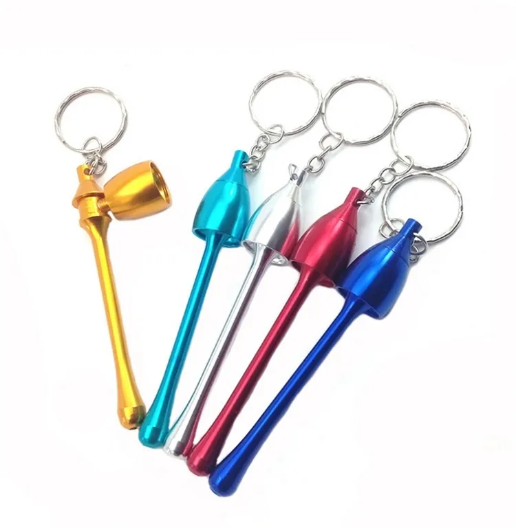 Metal Smoke Pipes Mushroom Keychain Set Mini Aluminum Smoking ...