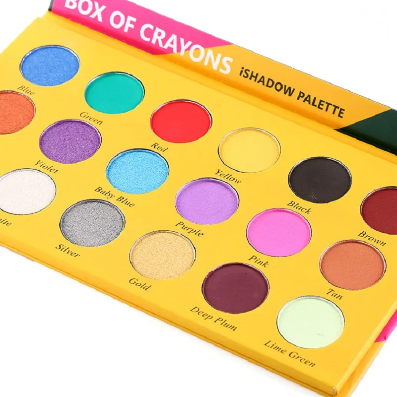 BOX OF CRAYONS Eyeshadow Palette Shimmer And Matte Eyeshadows For Eye ...