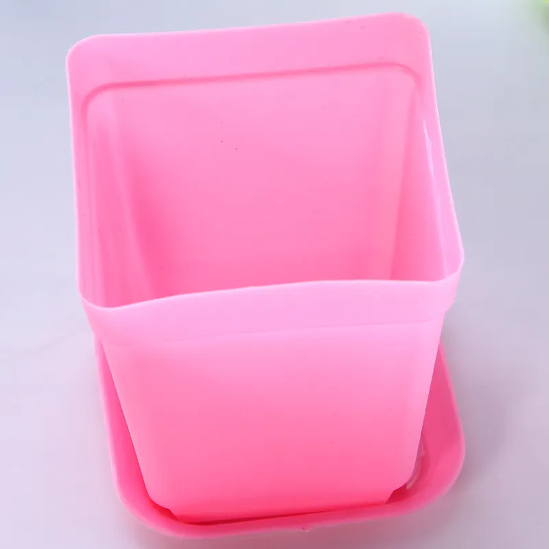 Mini Colorful Flower Pots Plastic Flower Pots Desktop Potted Plants ...