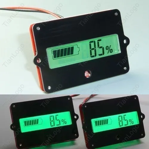 Digital LCD Battery Capacity Tester Meter for 12V-48V Lead-acid and ...