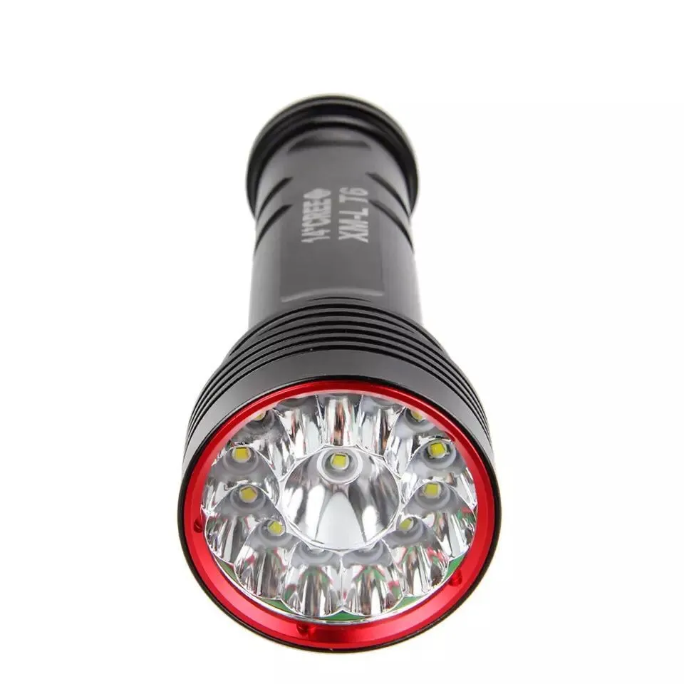25000 Lumens Super Bright Led Flashlight, Waterproof 14x XM L T6 With ...