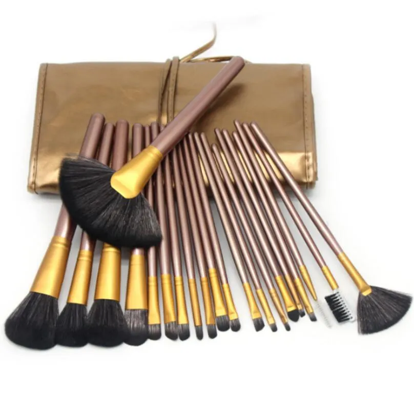 Gold makeup brushes store