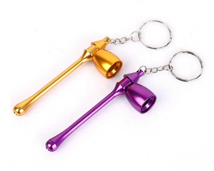 Metal Smoke Pipes Mushroom Keychain Set Mini Aluminum Smoking ...