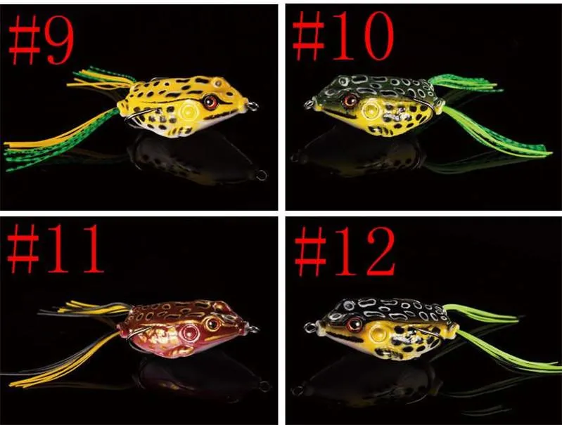 Lifelike Soft Rubber Frog Fishing Lure 4.5cm/8g, 5cm/11g, 5.5cm/14g ...