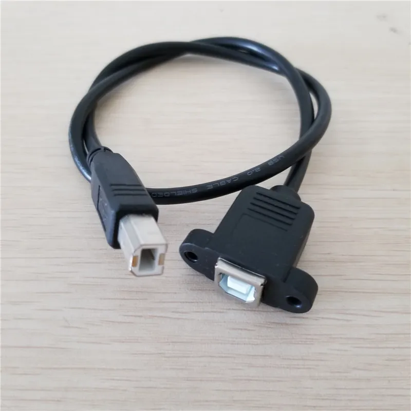 50cm USB Extension Cable - Male to Female Printer Port, Panel Mount ...