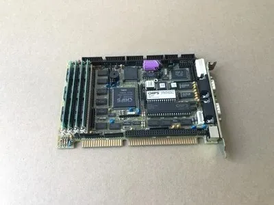 Para PCA 6133 386SX INDUSTRIAL CPU CARD REV.A4 Placa Base Sin RAM ...