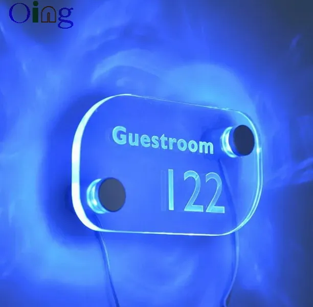 Aluminum Standoff Colorful LED Sign Holder For Acrylic Plate Display ...