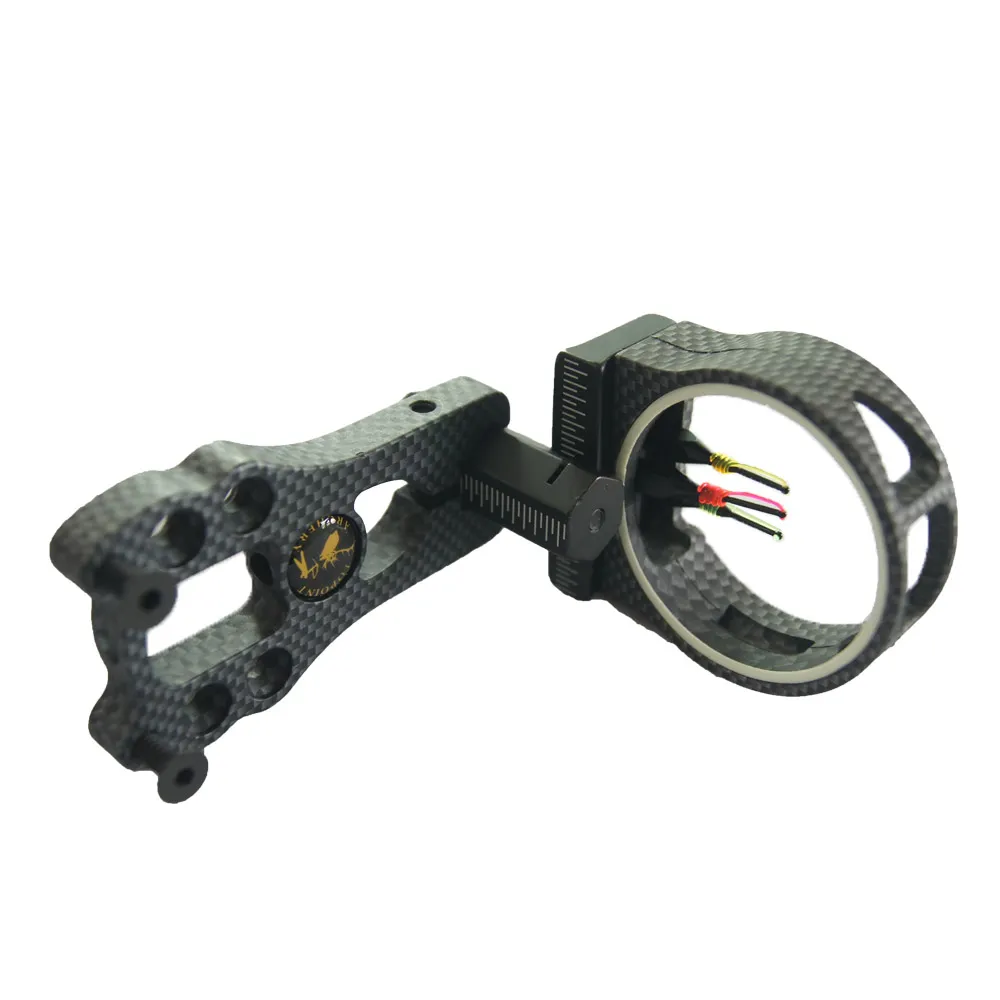 Compound Bow Sight, 3 Pin Bow Sight With 019 Optic Fiber Pins, Carbon ...
